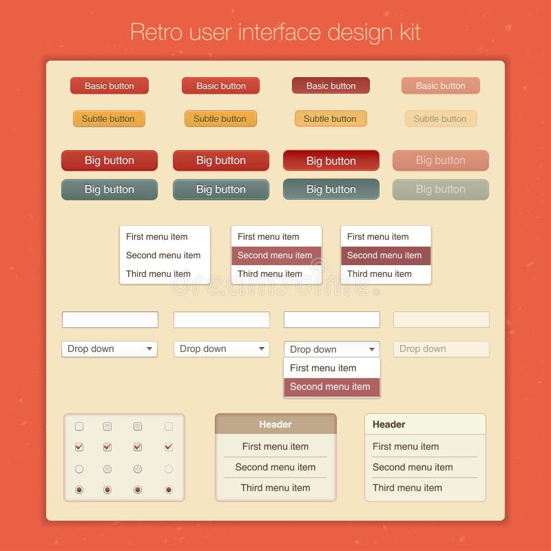 Modern User Interface Screen Template Kit for Stock Vector ...