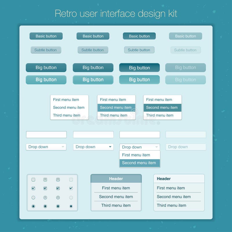 Modern User Interface Screen Template Kit for Stock Vector ...