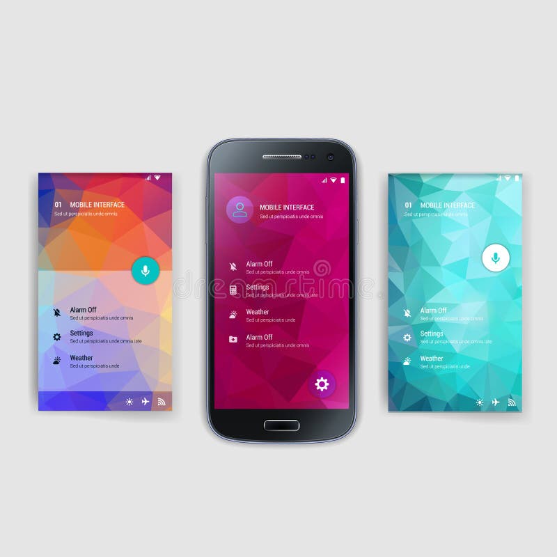 Wireframe UI Kit for Smartphone. Mobile App UX Design. New OS Sign in ...