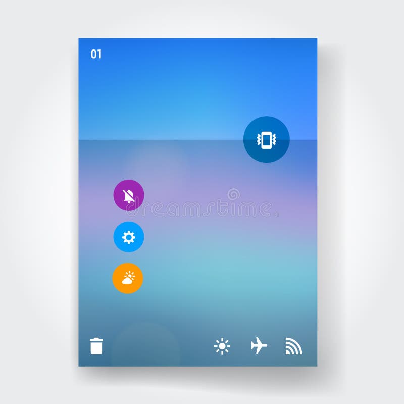 Modern User Interface Screen Template for Mobile Stock Vector ...