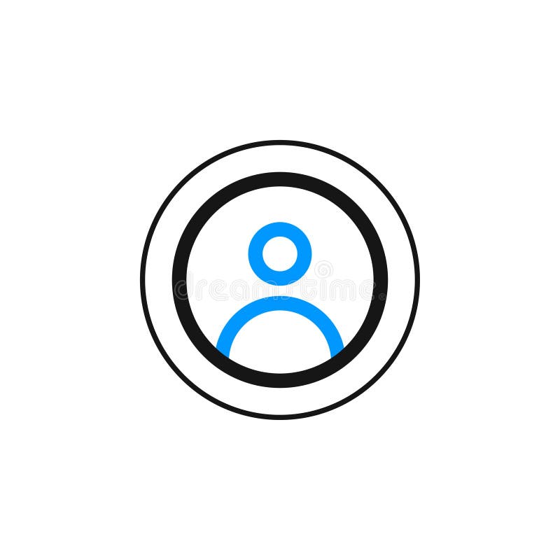 Modern User People Icon Vector Stock Vector - Illustration of simple ...