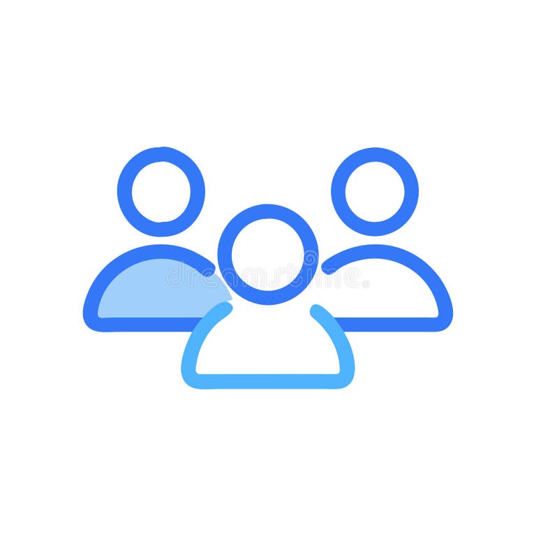 Modern Users Icon for Collaboration Stock Illustration - Illustration ...