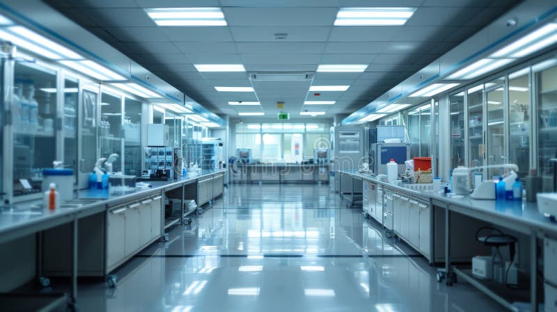 Modern Vacant Laboratory with Clean and Sterile Equipment Stock Image ...