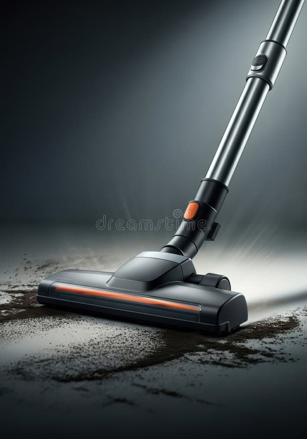 Modern Vacuum Cleaner Efficiently Cleaning Dirt from a Floor Surface ...