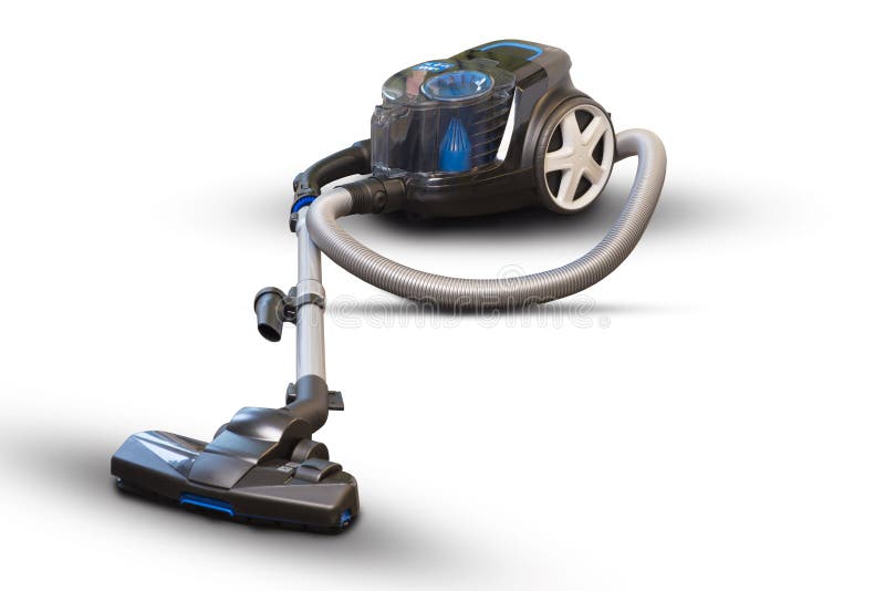 Modern Vacuum Cleaner Isolated on White Stock Image - Image of floor ...