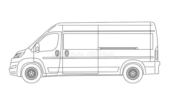 Van Outline Stock Illustrations – 30,727 Van Outline Stock ...