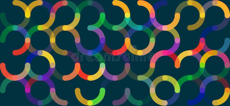 Modern Various Colored Round Rings. Abstract Background Circle Ring ...