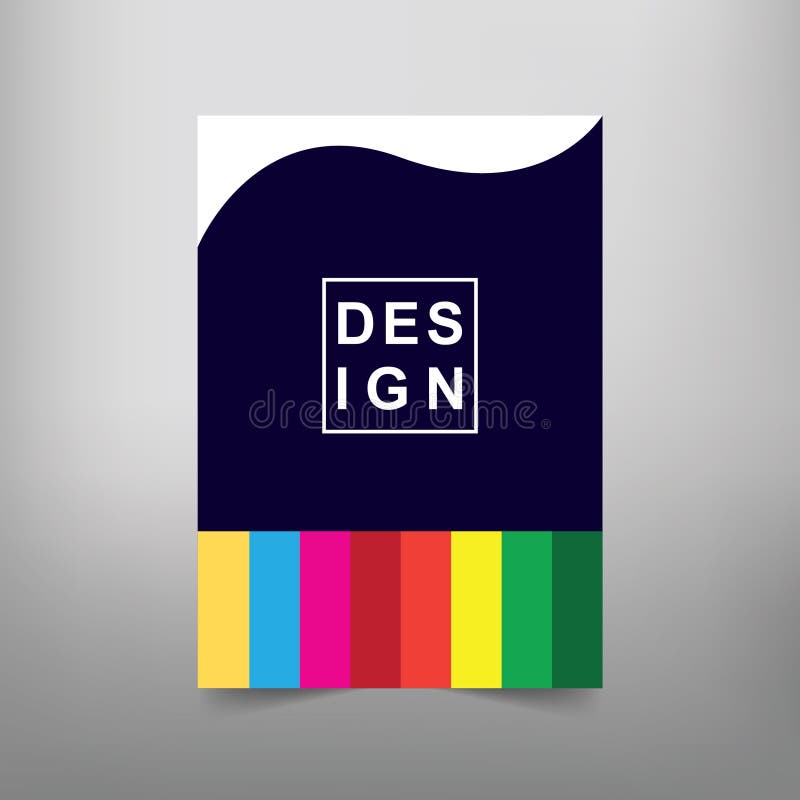 Modern Vector Abstract Book Cover Template. Vector of Modern Abstract ...