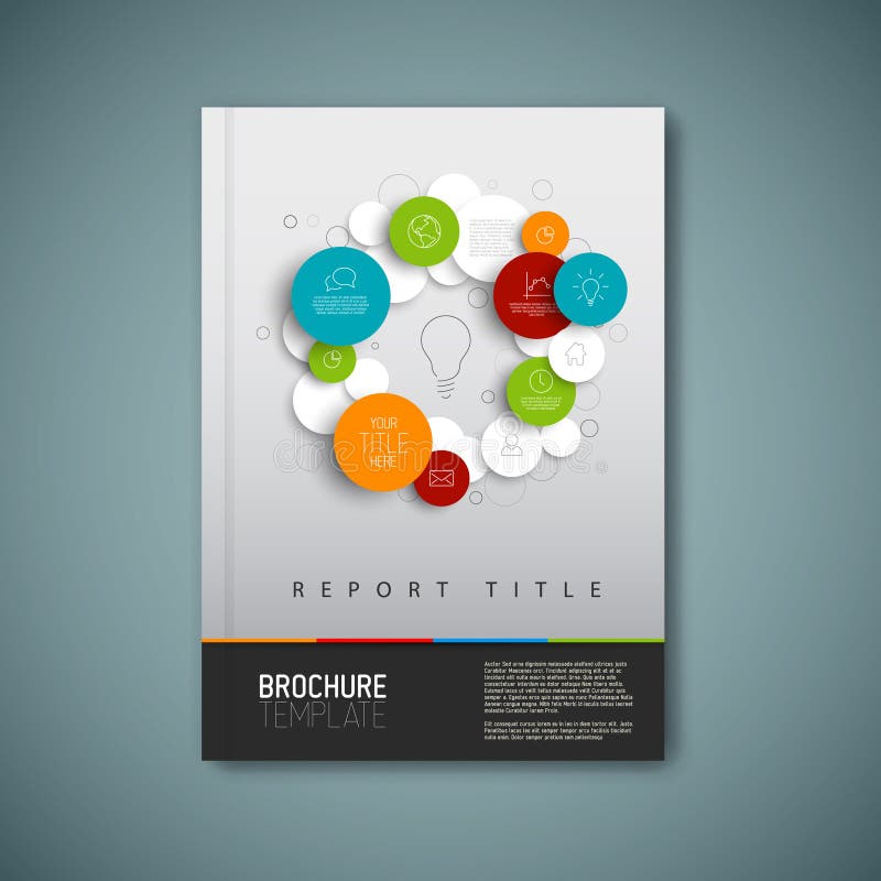 Modern Vector Abstract Brochure Report Design Template Stock Vector ...
