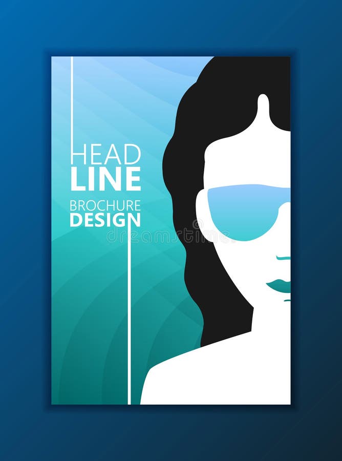 Modern Vector Abstract Brochure, Report or Flyer Design Template ... Modern Vector Abstract Brochure, Report or Flyer Design Template ...