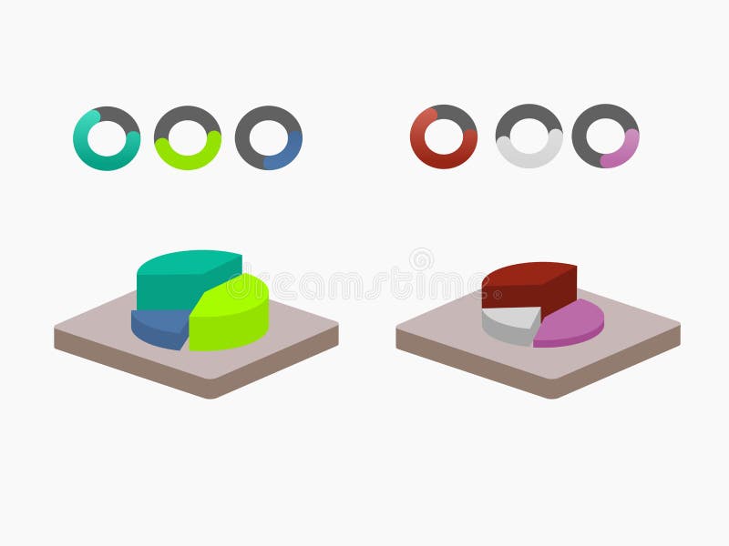 Modern Vector Abstract Pie Chart Infographic Stock Vector ...