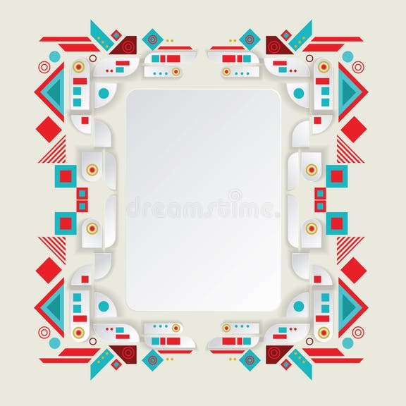 Modern Vector Aztec Frame for Material Design Stock Vector ...
