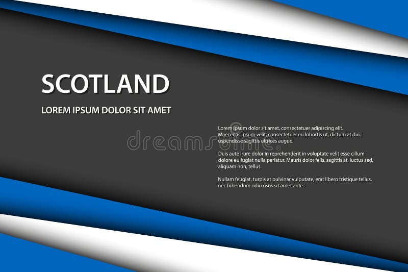 Modern Vector Background with Scottish Colors and Grey Free Space for ...