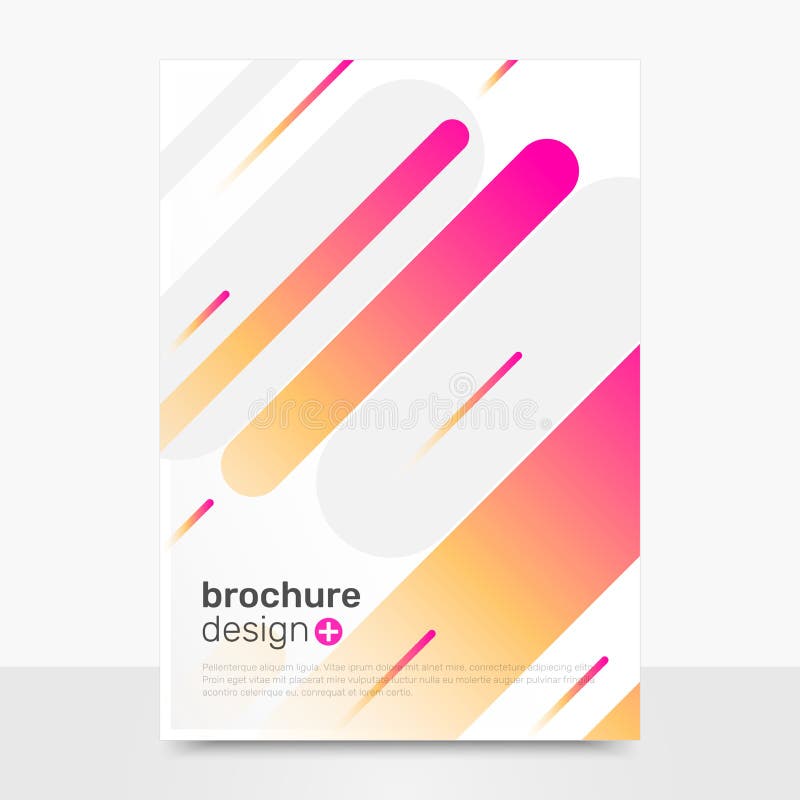 Modern Vector Brochure Templates. Stripes Vector Brochure Background ...