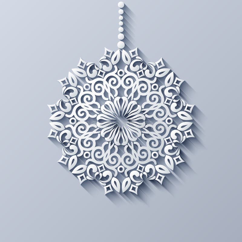 Modern Vector Decorative Ornamental Snowflake. Stock Vector ...
