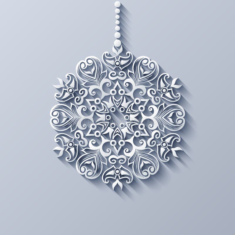 Modern Vector Decorative Ornamental Snowflake. Stock Vector ...