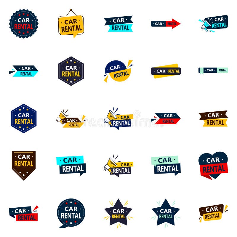 25 Modern Vector Designs for a Refreshed Look in Your Car Rental ...