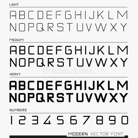 Modern Vector Font stock vector. Illustration of type - 30318593