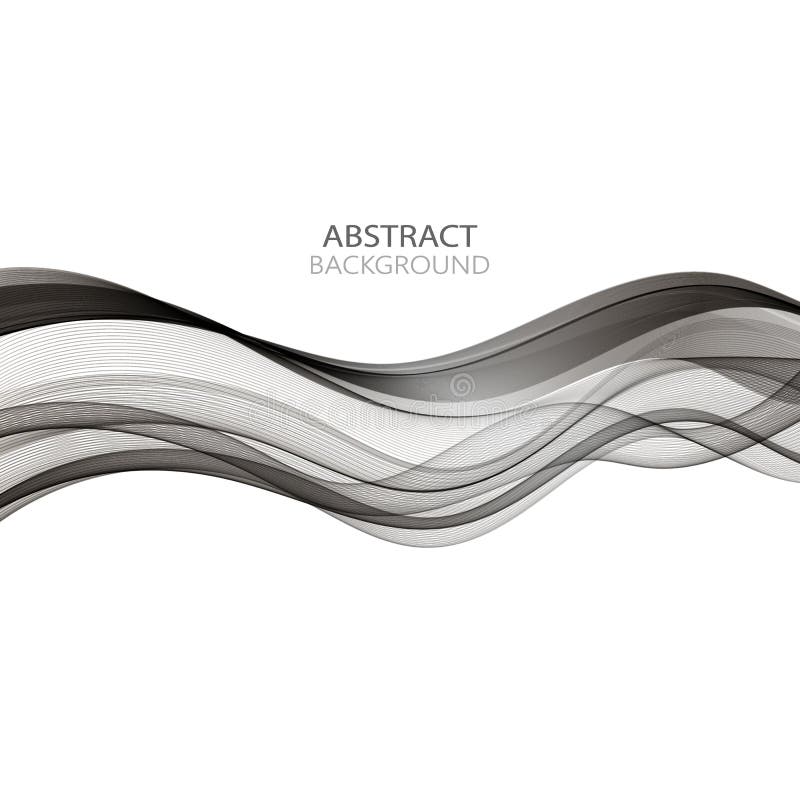 Modern Vector Futuristic Graphic Smoke Horizontal Wave Border Layout ...
