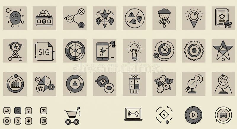 Modern Vector Graphics Collection – Icons & Design Elements Stock ...