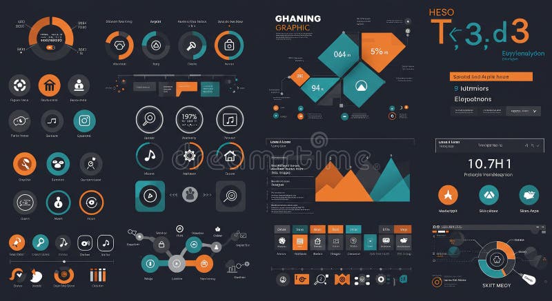 Modern Vector Graphics Collection – Icons & Design Elements Stock ...