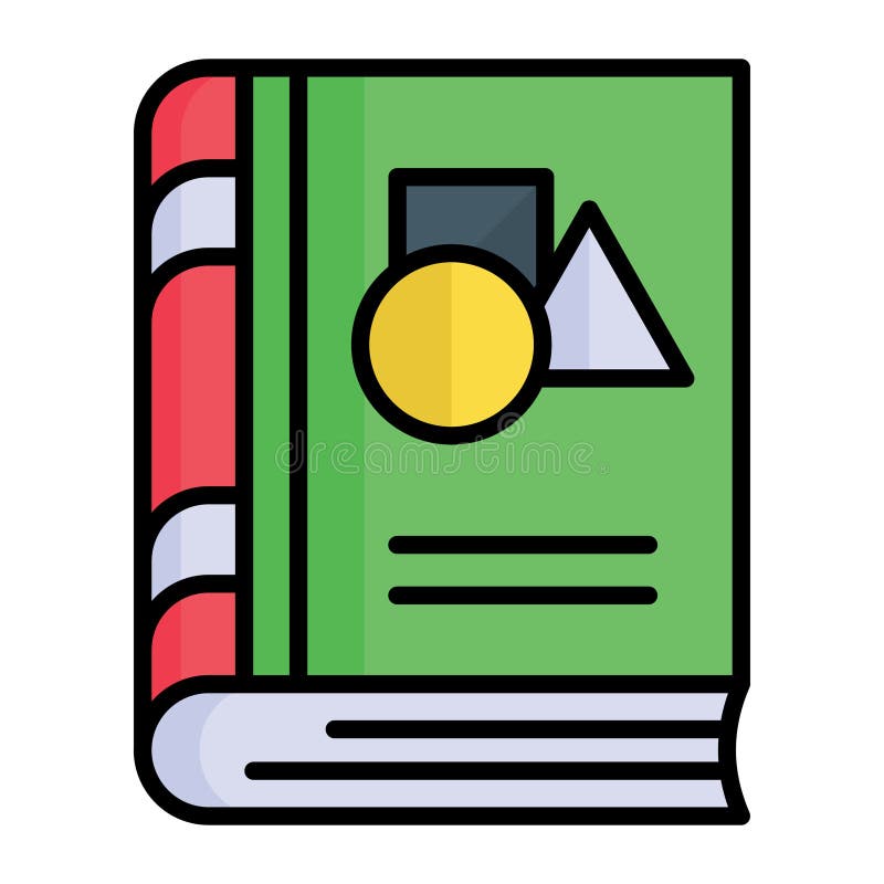 Modern Vector Icon of Geometry Book, Easy To Use Vector Stock Vector ...