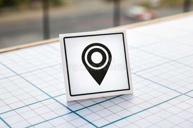 Pin Location Icon - Iconic Design. Pin Location Icon. Iconic Symbol, on ...