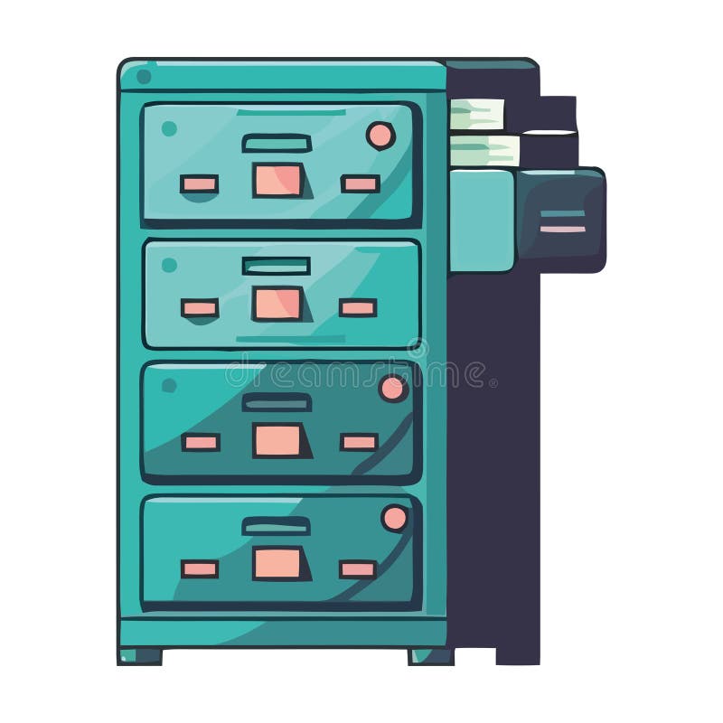 Modern Vector Icons for Office Organization Equipment Stock Vector ...