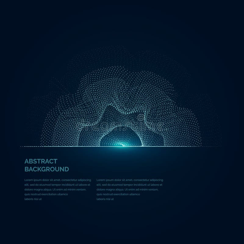Modern Vector Illustration with a Deformed Circle Shape of the ...