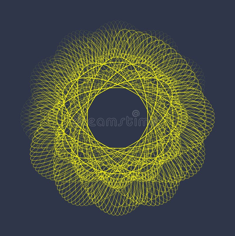 Modern Vector Illustration with a Deformed Circle Shape of the ...