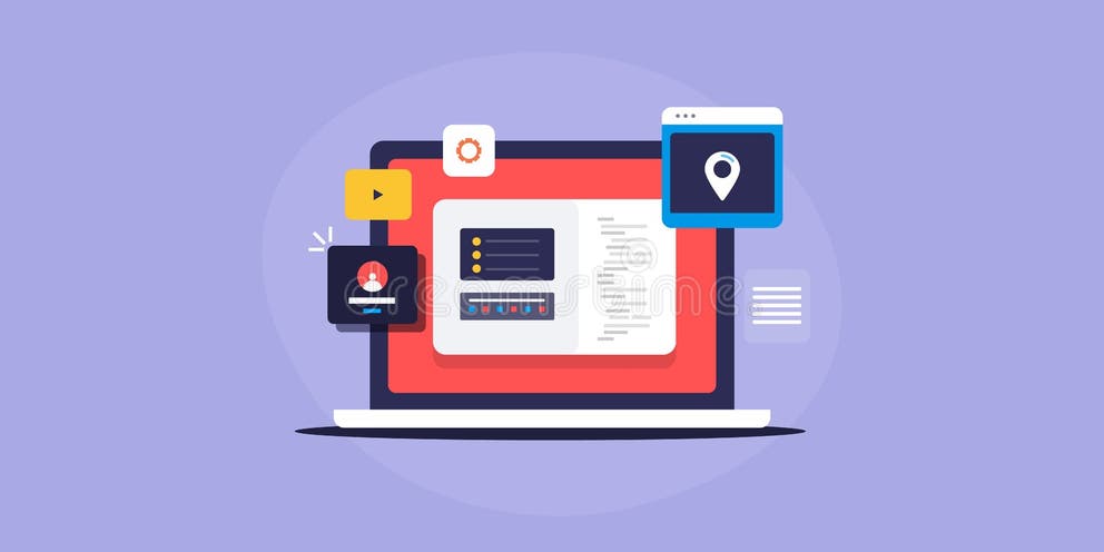 Web Design and Ui Experience Development. Coding User Interface Design ...