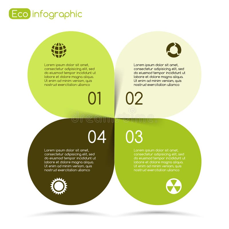 Modern Vector Info Graphic for Eco Project Stock Illustration ...