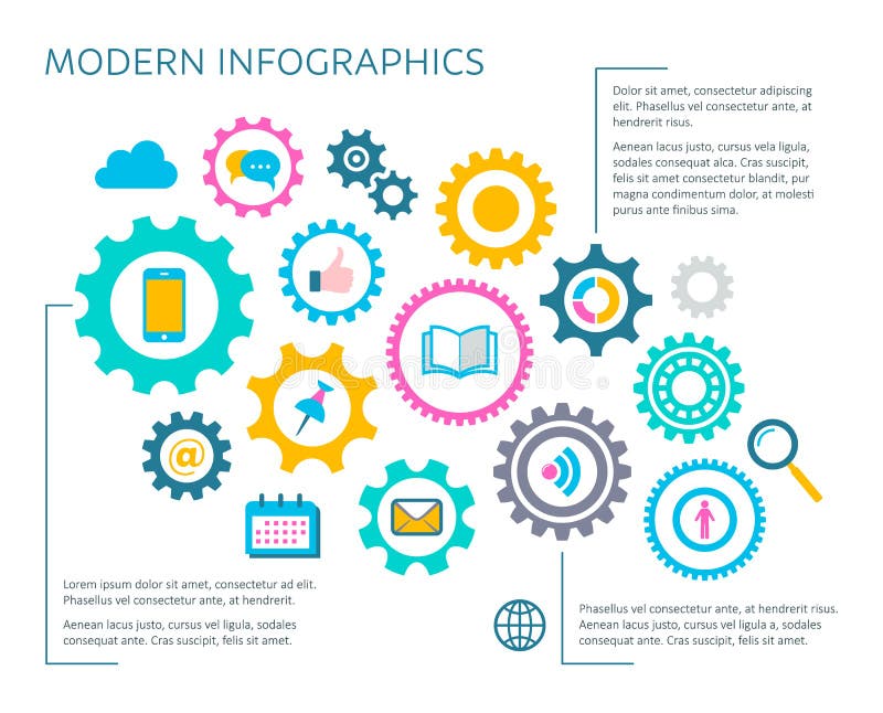 Modern Vector Infographic Design Template Stock Vector - Illustration ...