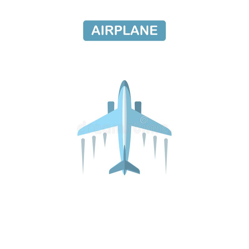 Modern Vector Line Icon of Airplane Flight, Vacation Trip. Front View ...