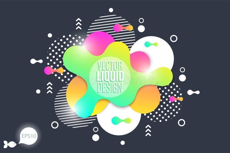 The Modern Vector Liquid Form Design Elements Stock Vector ...