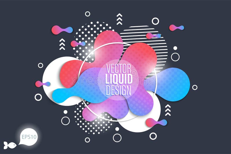 The Modern Vector Liquid Form Design Elements Stock Vector ...