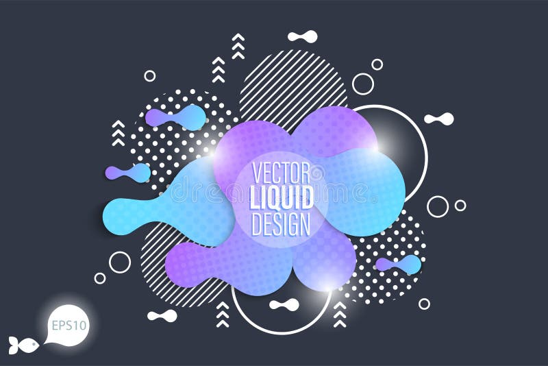 The Modern Vector Liquid Form Design Elements Stock Vector ...