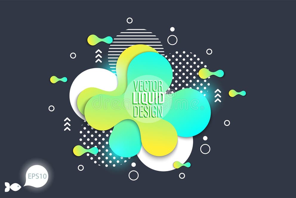 The Modern Vector Liquid Form Design Elements Stock Vector ...