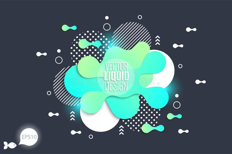 The Modern Vector Liquid Form Design Elements Stock Vector ...
