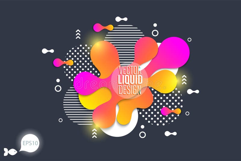The Modern Vector Liquid Form Design Elements Stock Vector ...