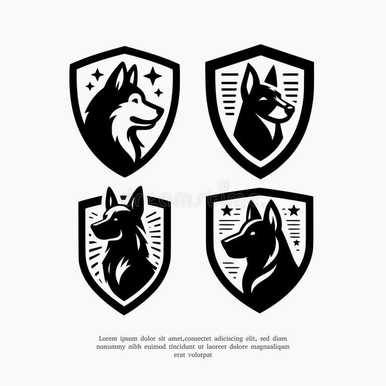 Dog Head Shield Stock Illustrations – 1,984 Dog Head Shield Stock ...