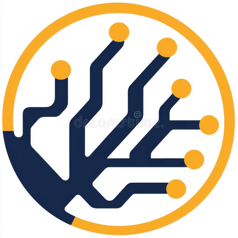 Modern Vector Logo of a Dynamic Generator, Symbolizing the Flow of ...