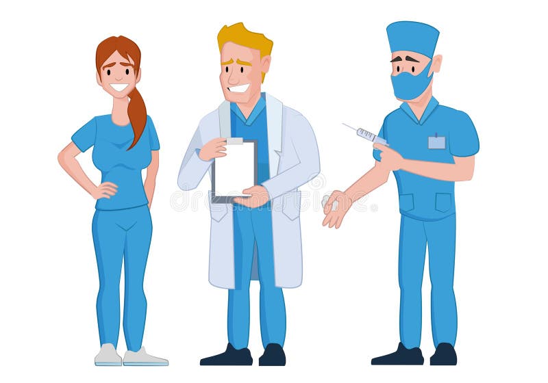 Modern Vector Medical Staff Team in Illustration and Vector Stock ...