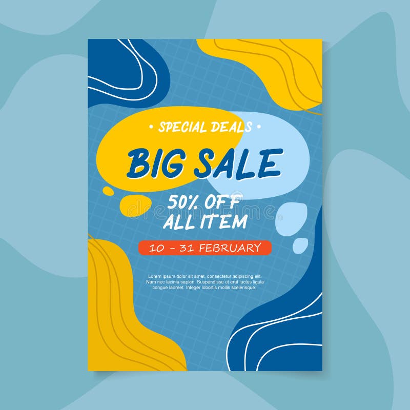 Modern Vector Poster Template with Dynamic Shapes and Bold Typography ...