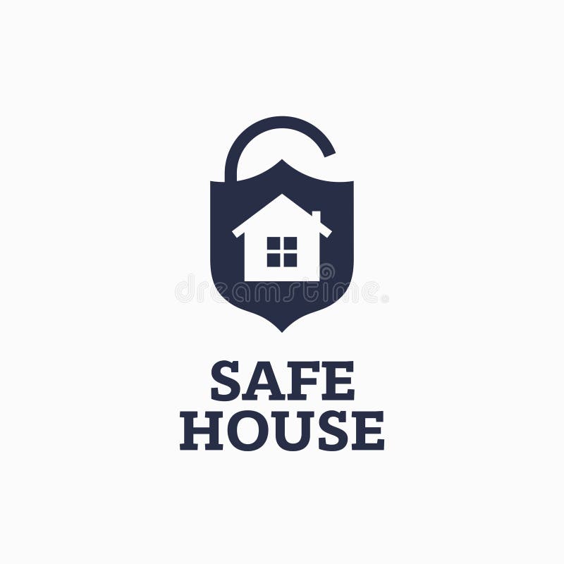 Modern Vector Professional Sign Logo Safe House Stock Illustration ...