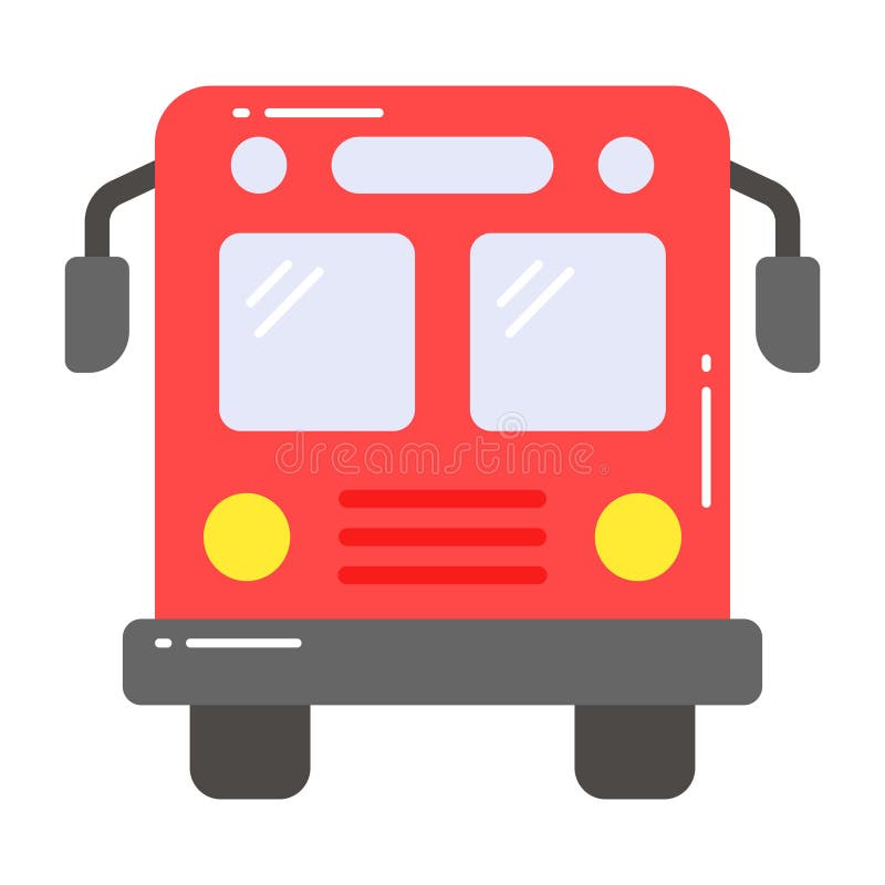 Modern Vector of Public Transport, School Bus Icon Stock Vector ...