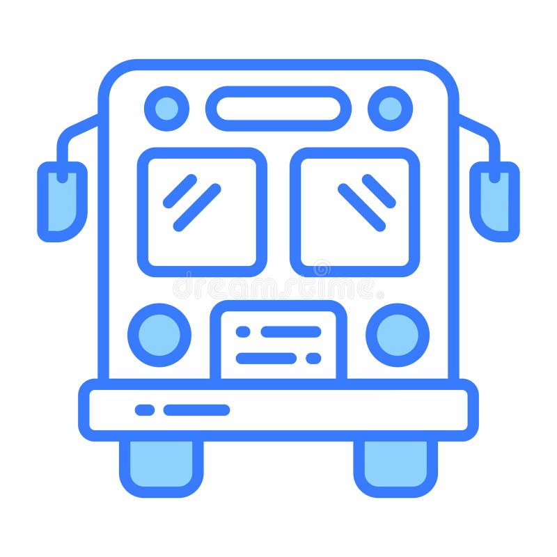 Modern Vector of Public Transport, School Bus Icon Stock Vector ...