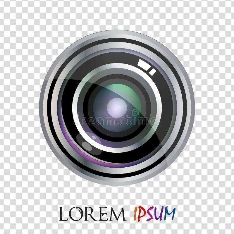 Modern Vector Realistic Flat Lens Logo Design Stock Vector ...