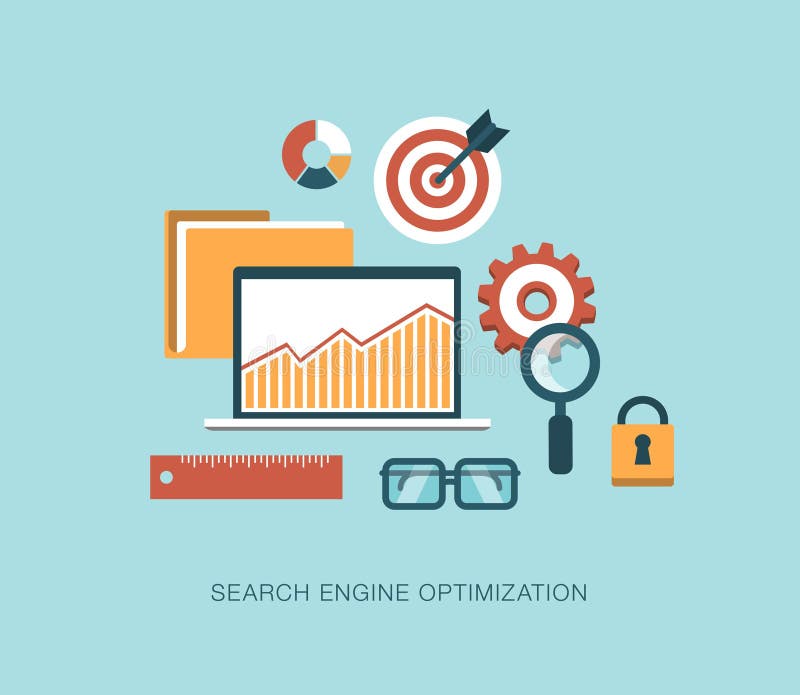 Search Optimization Illustration Concept Stock Vector - Illustration of ...