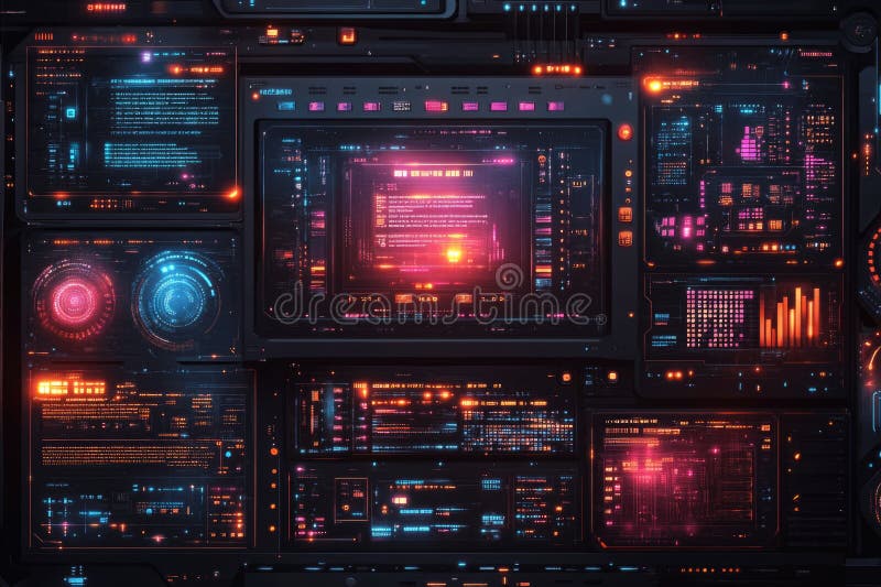 Modern Vector Set for User Interface HUD: Frames, Windows, an Stock ...